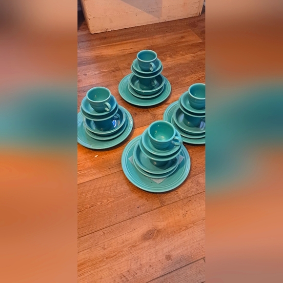 Fiesta | Kitchen | 7pc Turquoise Fiestaware Place Setting | Poshmark